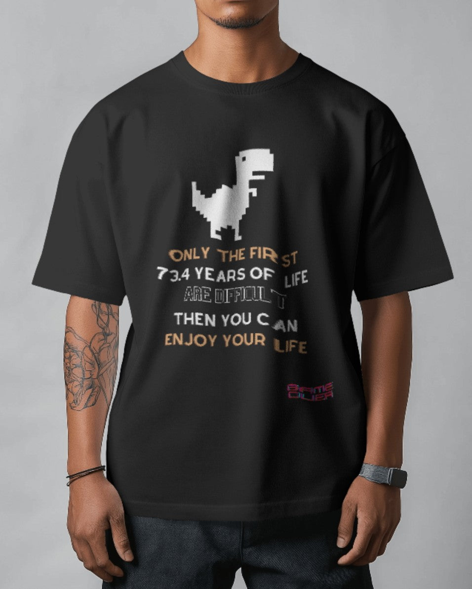 "Reality of Life" Oversized T-Shirt – Evo Vogue